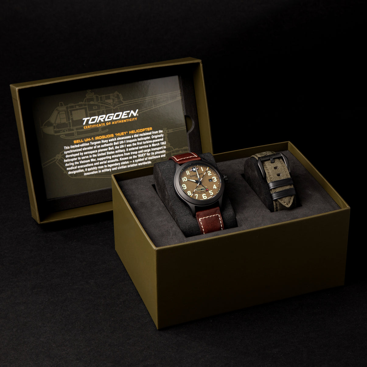 T56 Limited Edition Pacific Fighters x Huey Helicopter Set | 44mm, Bro ...