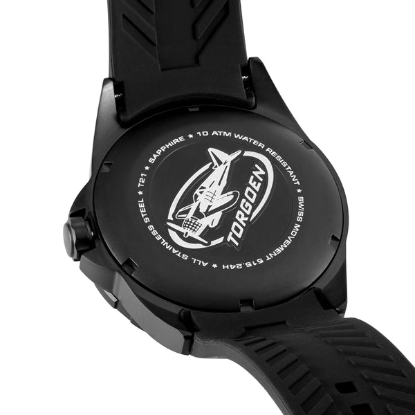 T21 DLC | 44mm, Silicone Strap – Torgoen